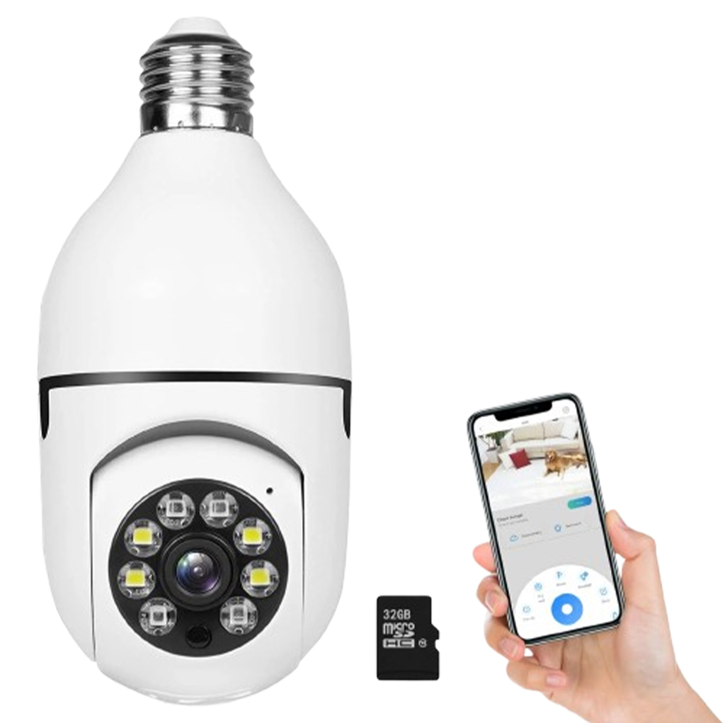 Panoramic Bulb CCTV Camera